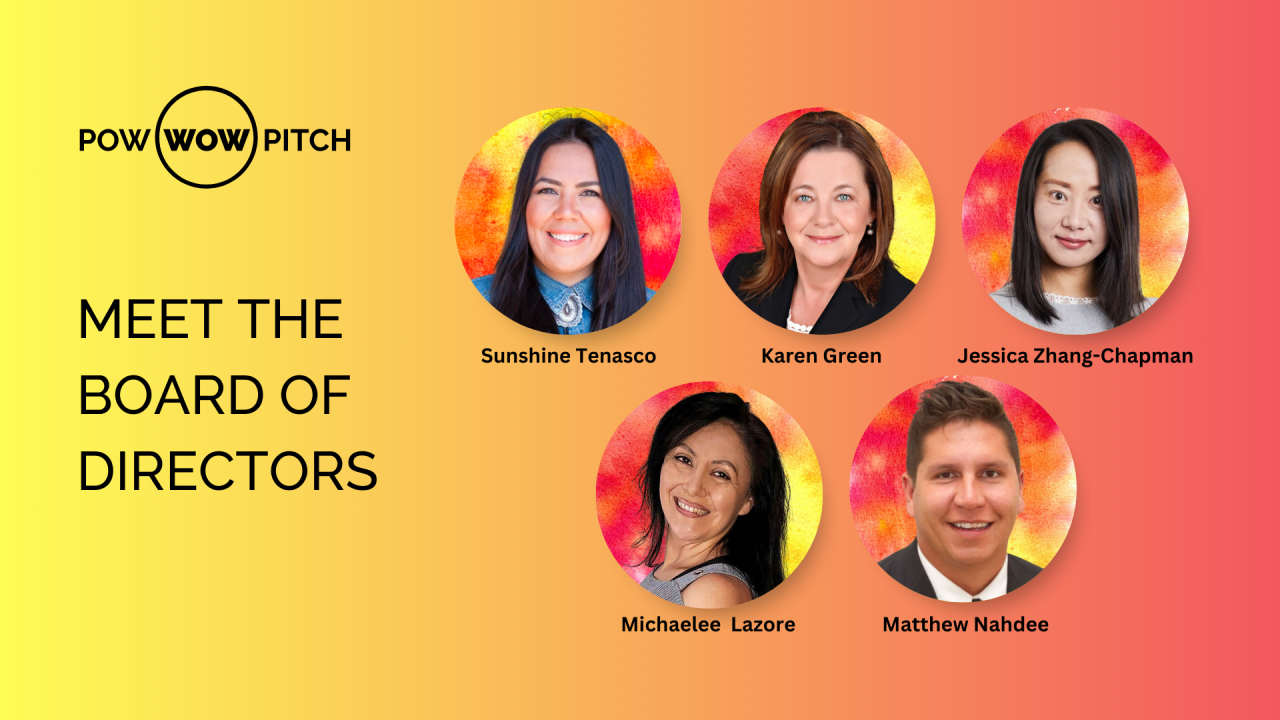 Pow Wow Pitch Welcomes Inaugural Board of Directors - Pow Wow Pitch